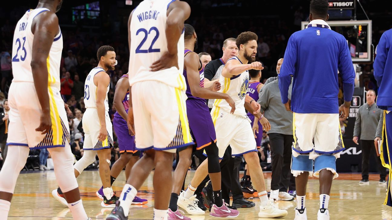 Klay Thompson es expulsado por primera vez en su carrera - ESPN
