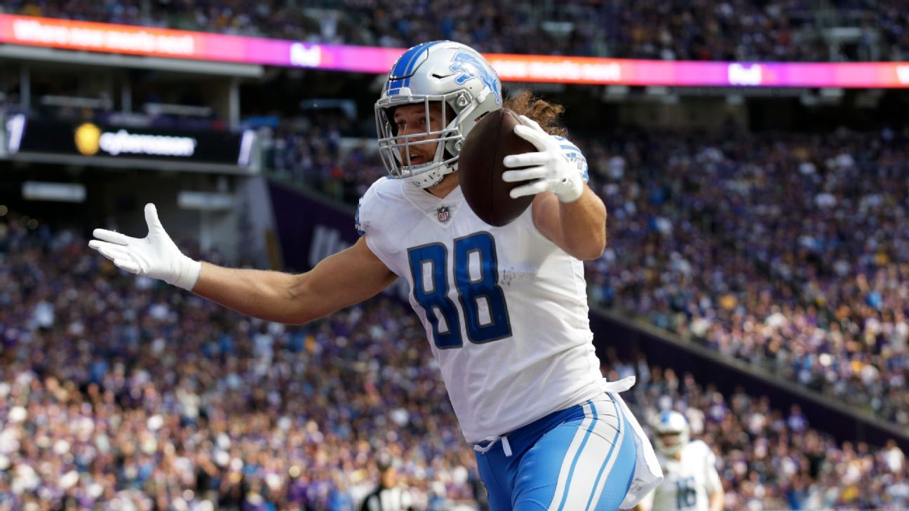 Minnesota Vikings adquieren a T.J. Hockenson en canje con Detroit Lions ...