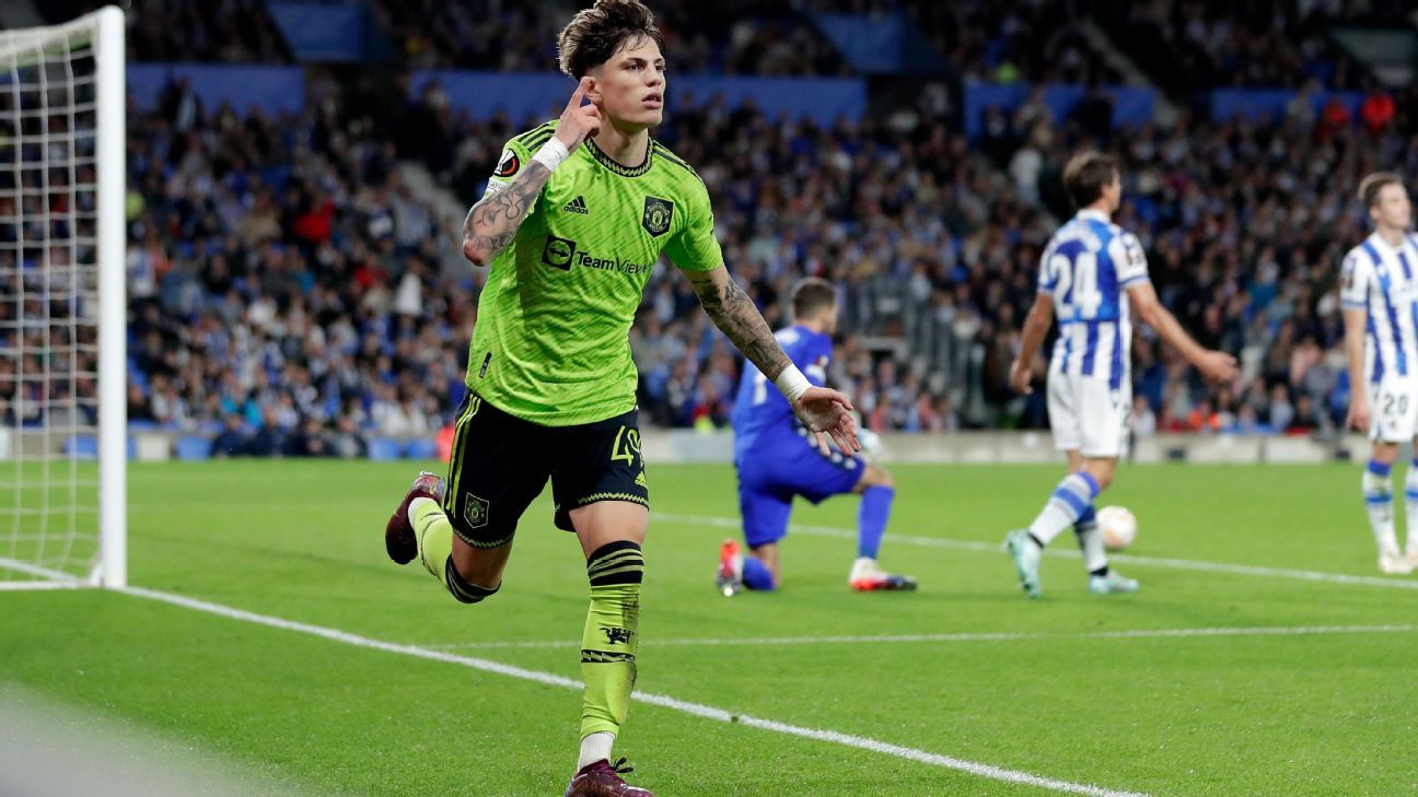 El mensaje de Alejandro Garnacho después de su primer gol en Manchester ...