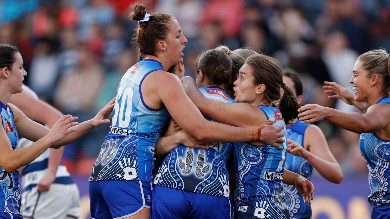 North hold on to end Cats' AFLW season - ESPN