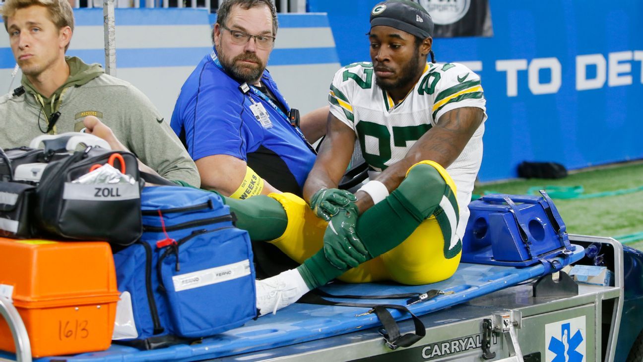 Packers perdieron por lesiones a Romeo Doubs y Eric Stokes - ESPN