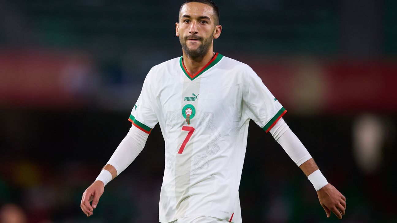 Morocco include Ziyech despite lack of game time at Chelsea - ESPN