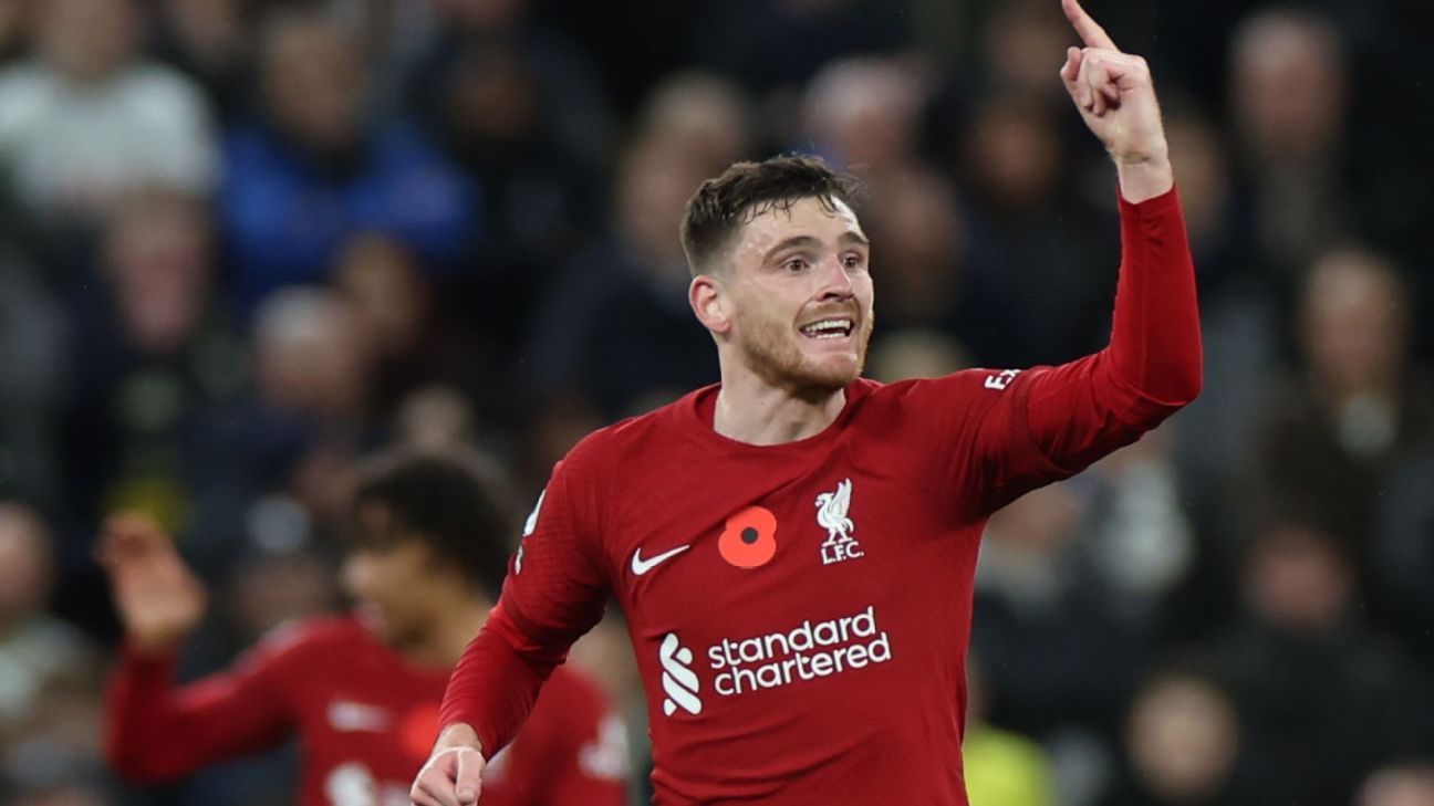 Andy Robertson iguala a Baines como el defensa con más asistencias en ...