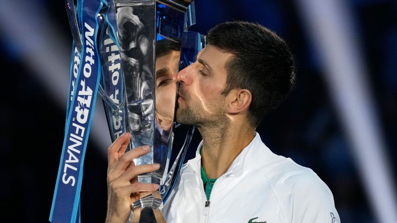 Las curiosidades del triunfo de Djokovic en las ATP Finals - ESPN