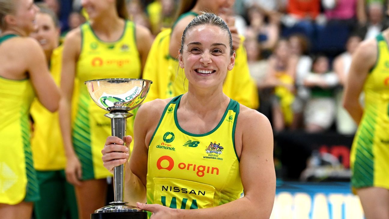 Australian Netball captain Liz Watson wins second Diamond prize - ESPN