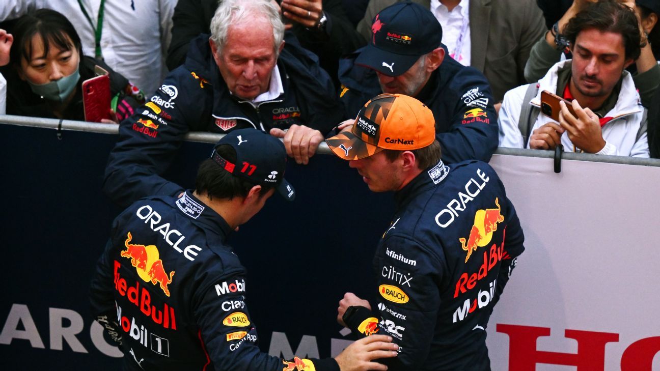 Helmut Marko señala que Checo Pérez no puede contra Verstappen en toda ...
