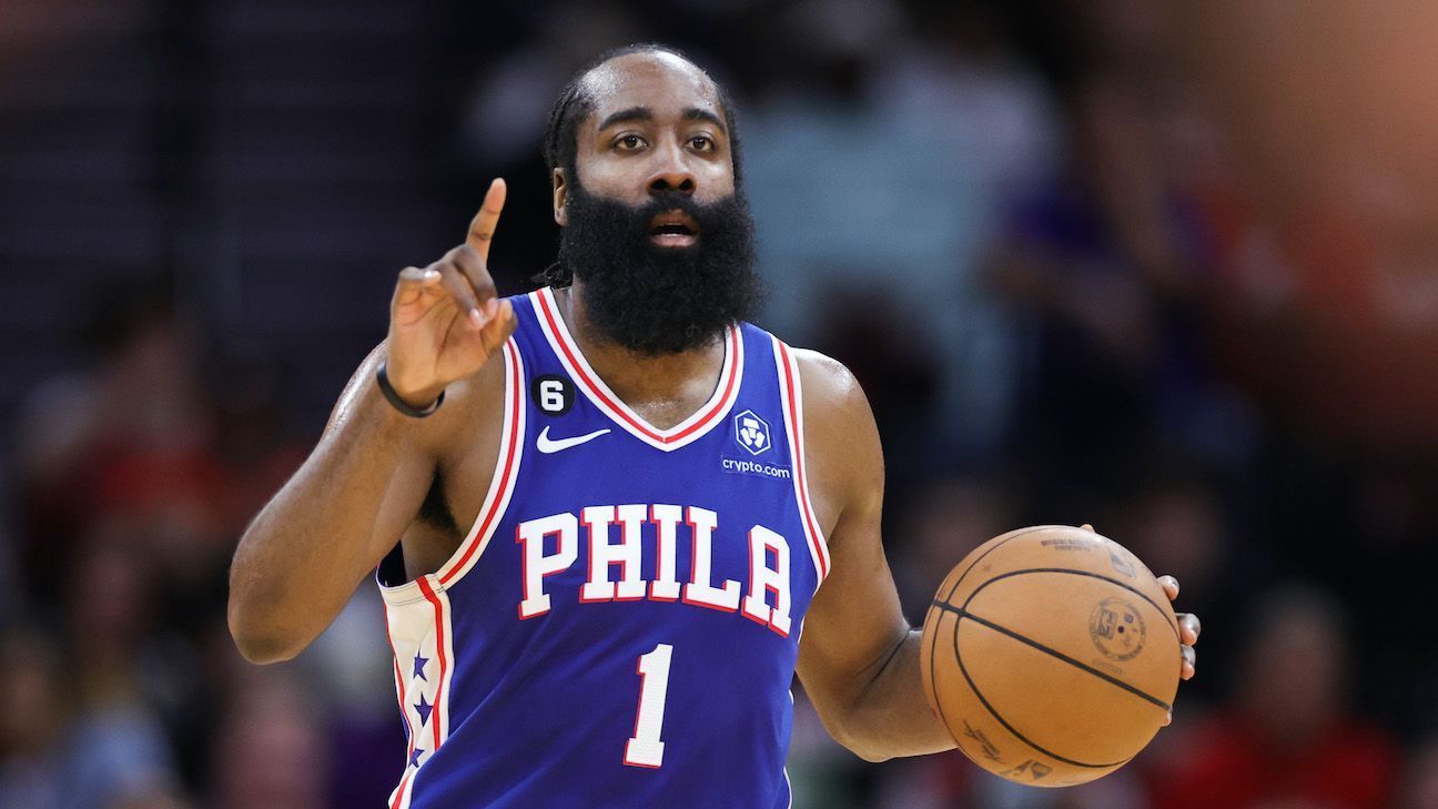 James Harden regresa con los 76ers antes de su primer partido el jueves ...