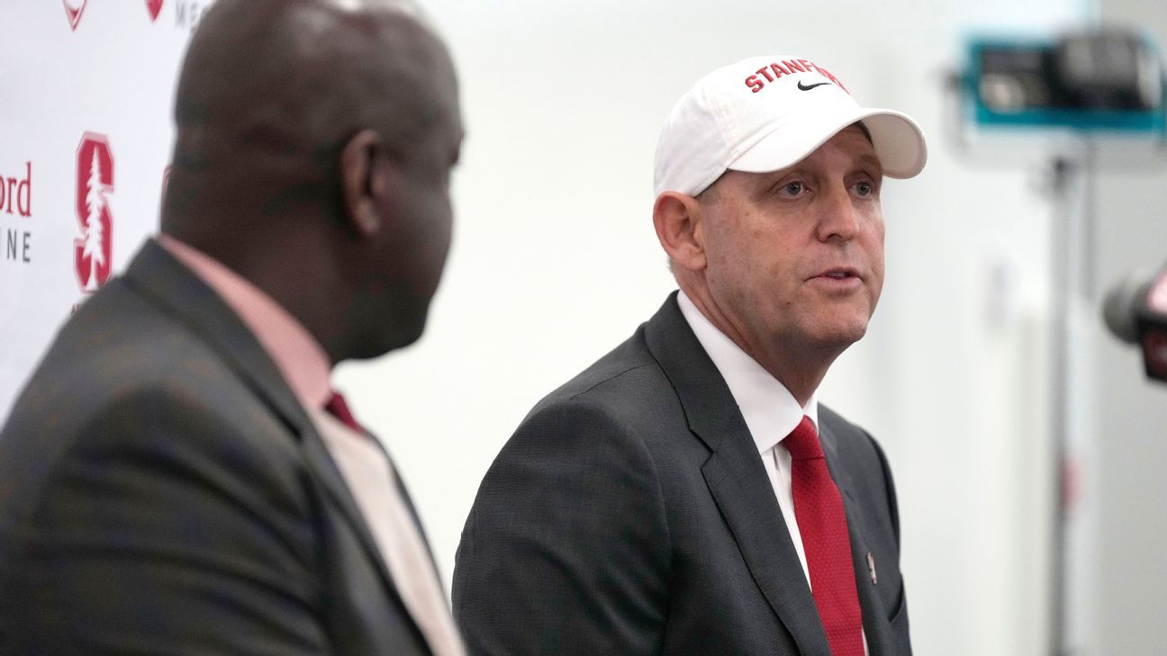 Stanford introduces new football coach Troy Taylor - ESPN