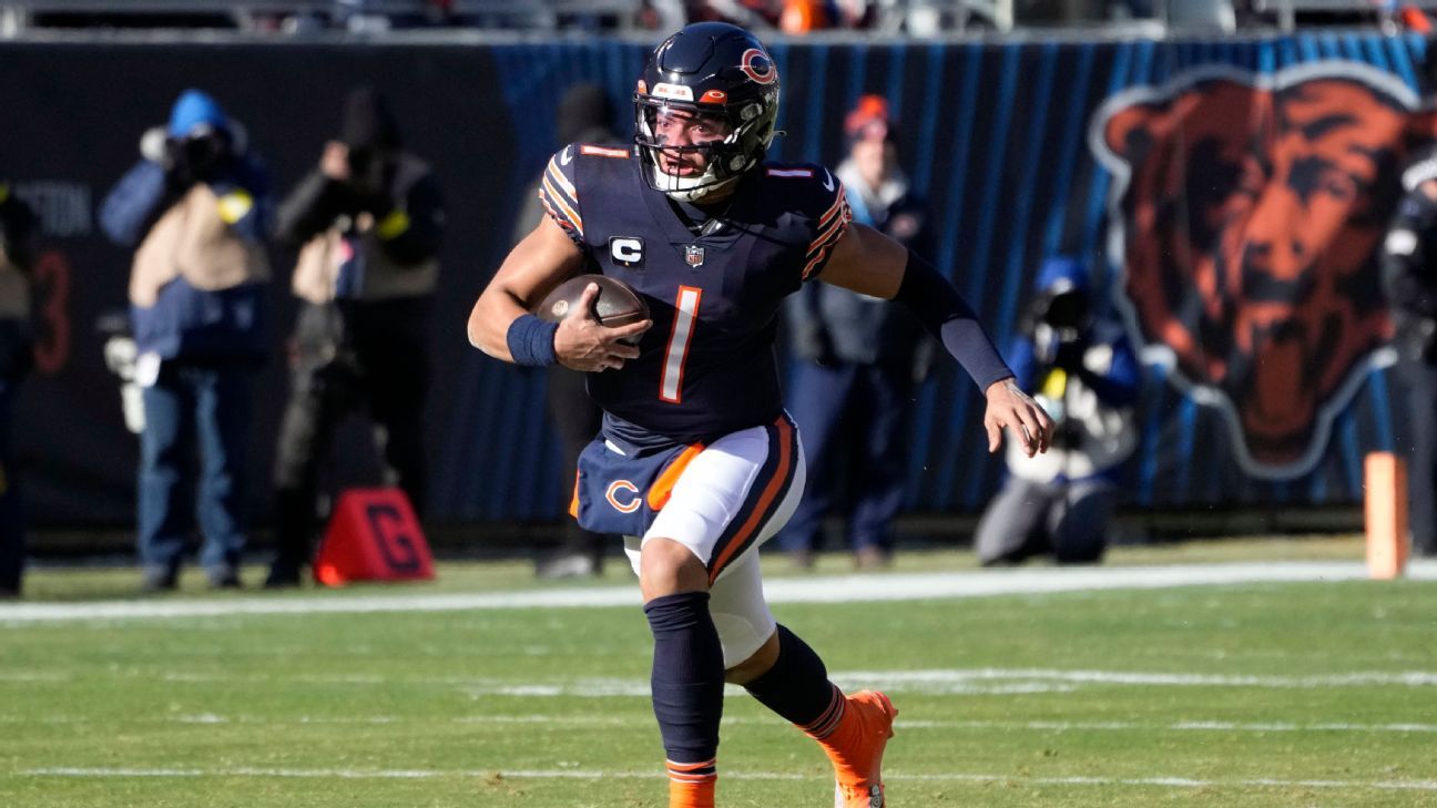 Bears no impedirán que Justin Fields busque récord de la NFL en yardas ...