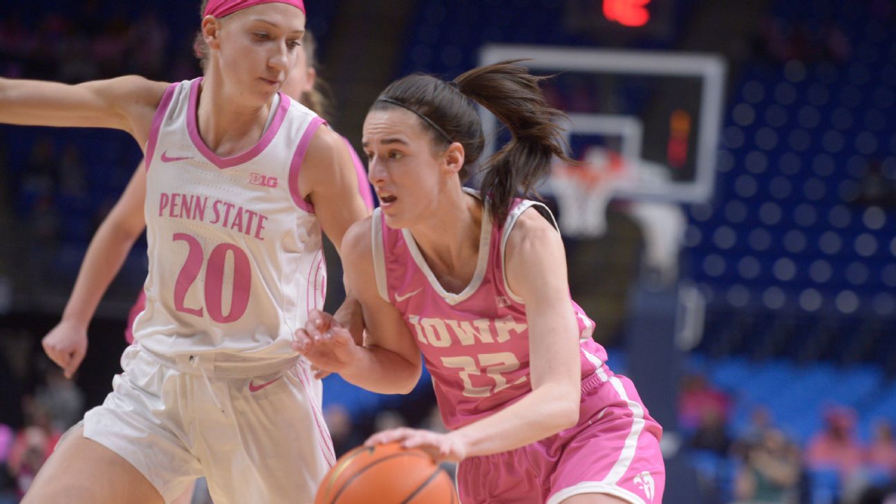 Caitlin Clark gets 9th career triple-double in Iowa win - ESPN