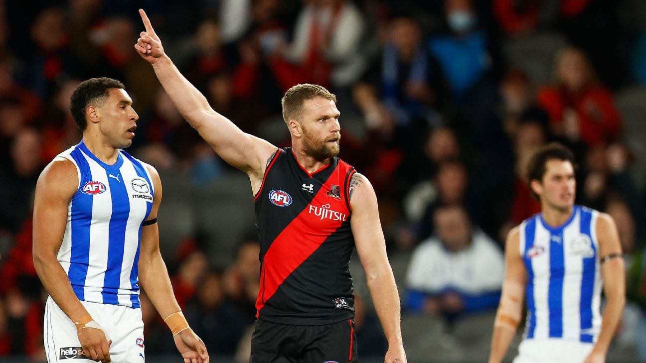 Essendon's Jake Stringer still hamstrung, will miss Rd 1 - ESPN