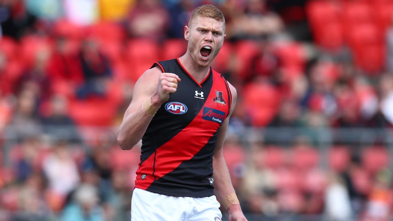 AFL Essendon Bombers injury scare for newly re signed star Wright - ESPN