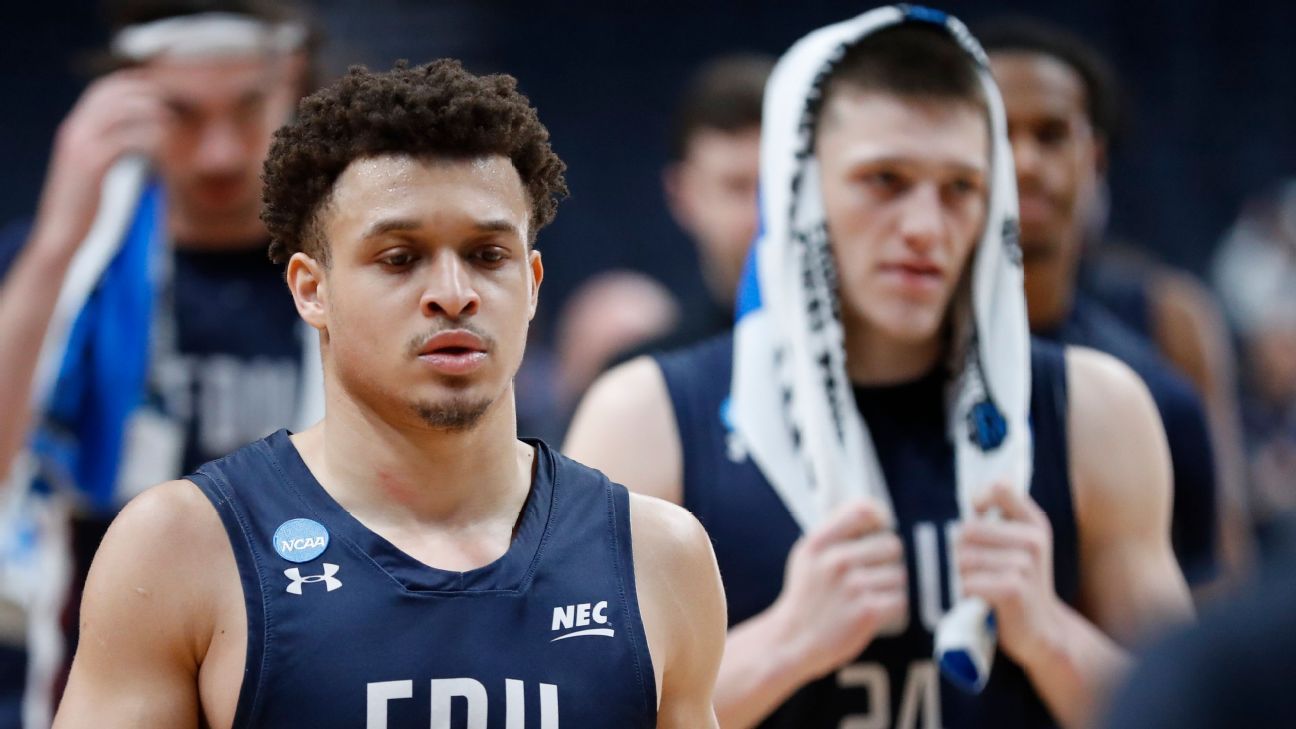 16-seed Fairleigh Dickinson's magical NCAA run comes to an end - ESPN