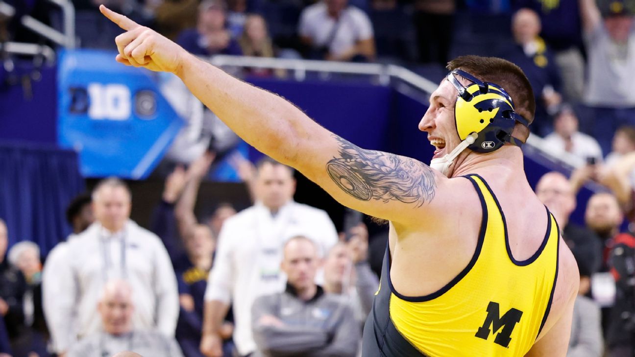 Michigan's Parris wins Hodge Trophy as top college wrestler - ESPN