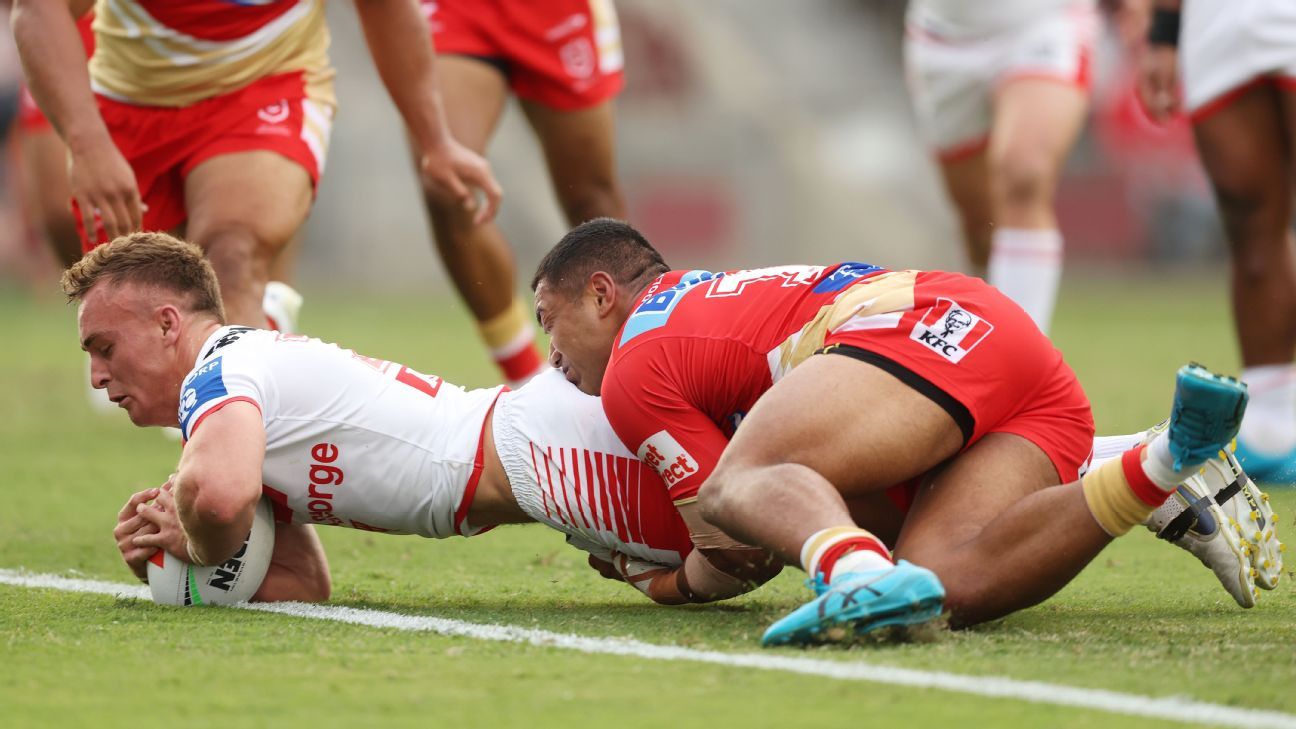 NRL Jacob Liddle eyes shot as Dragons eventual 80 minute hooker - ESPN