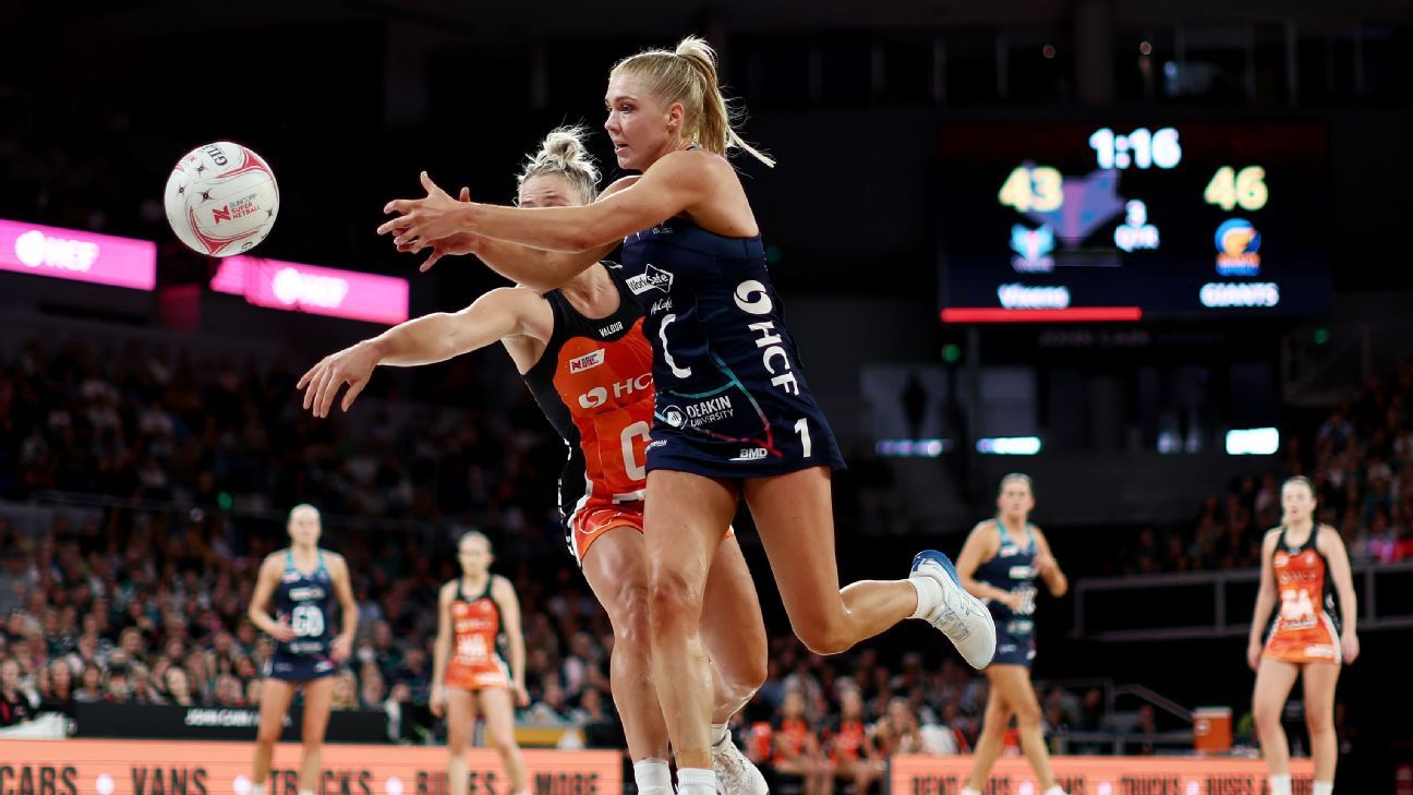 Melbourne Vixens win Super Netball thriller over Giants - ESPN