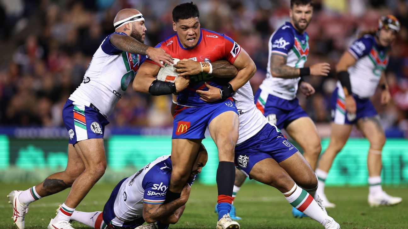 NRL Round 6 Knights enter top eight after ending Warriors comeback - ESPN