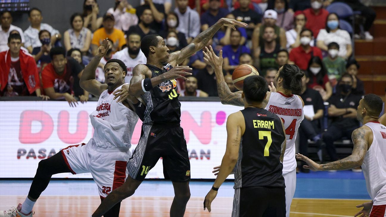 TNT Tropang Giga give Barangay Ginebra taste of their own medicine to level PBA Governors' Cup ...