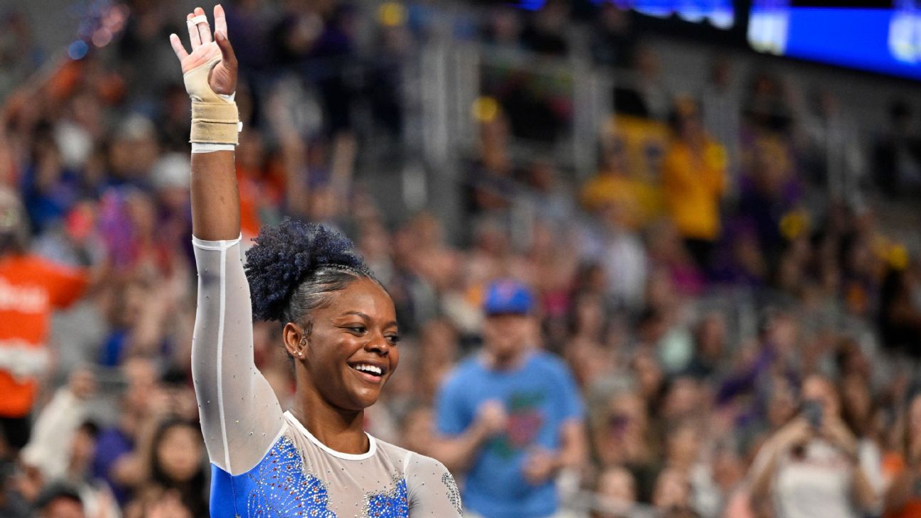 Florida star Trinity Thomas ties NCAA record for career perfect 10s - ESPN