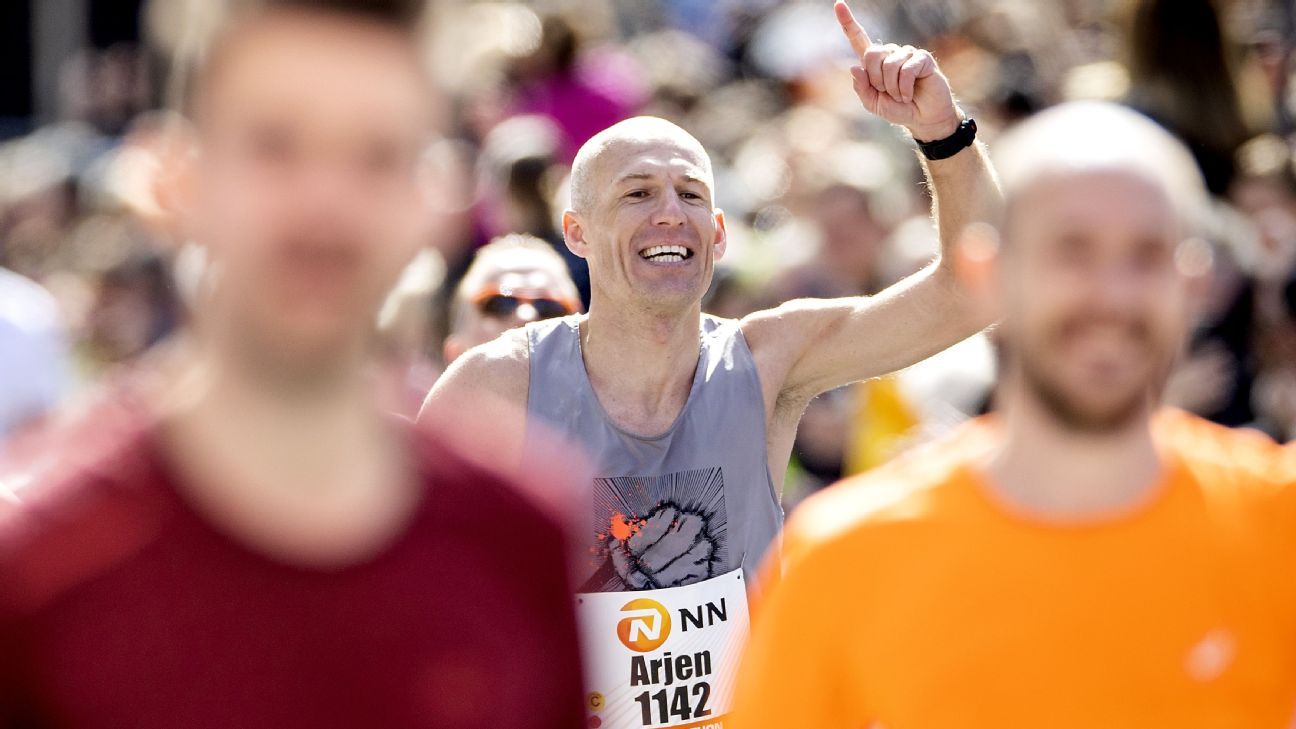 Bayern great Arjen Robben finishes marathon in under 3 hours - ESPN