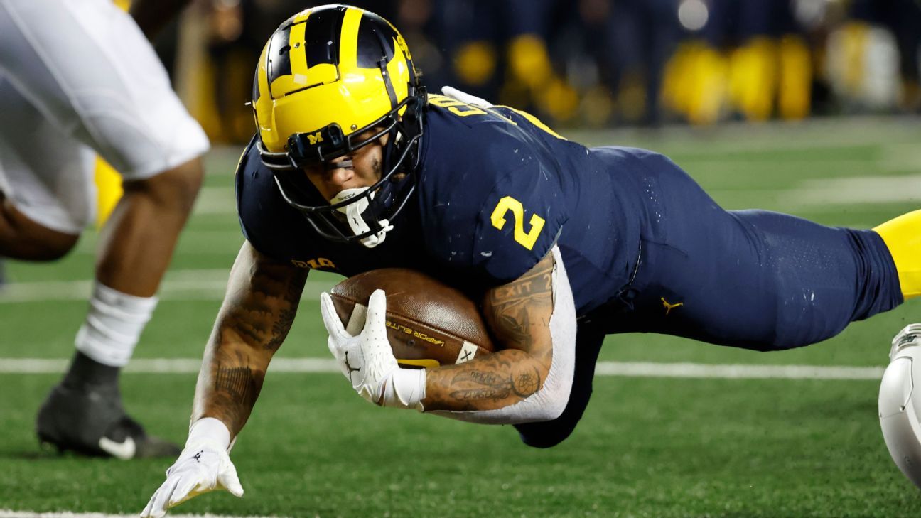 Michigan RB Blake Corum says he's cleared from '22 knee injury - ESPN