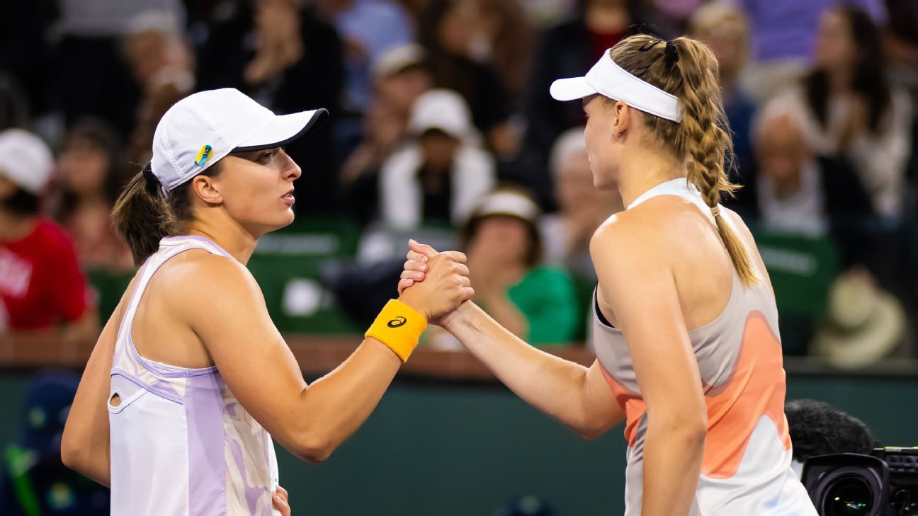 Horario y cómo ver Swiatek vs. Rybakina en el WTA 1000 de Doha - ESPN