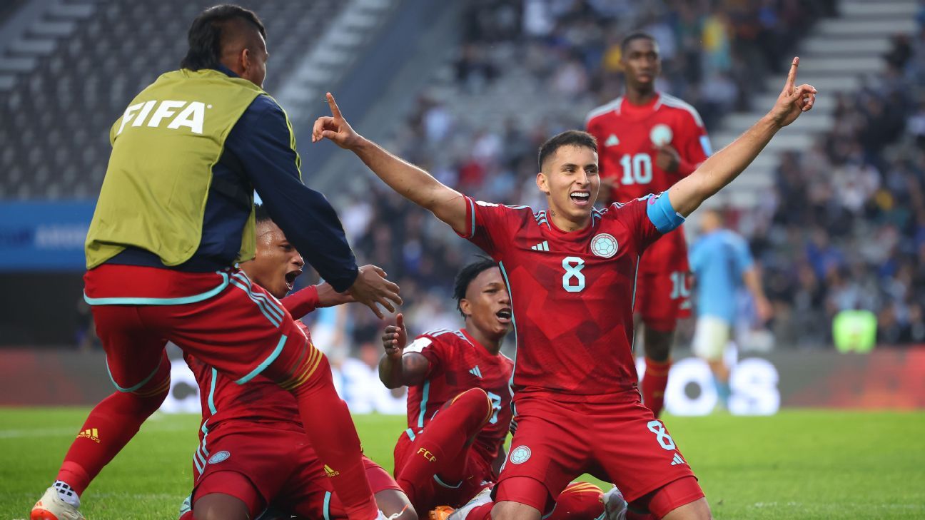 Así quedó la Selección Colombia en el Grupo C del Mundial Sub 20 - ESPN