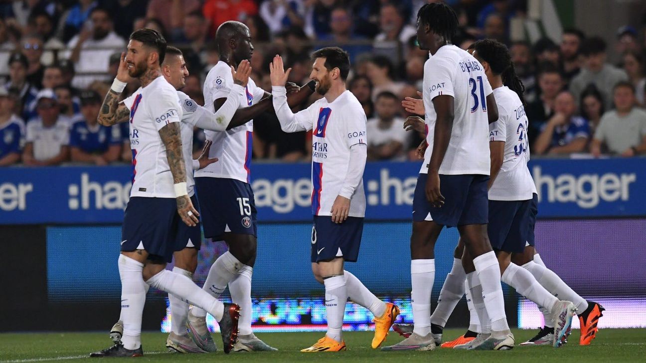 Con un golazo de Messi, PSG empató con Strasbourg y se consagró campeón de la Ligue 1 - ESPN
