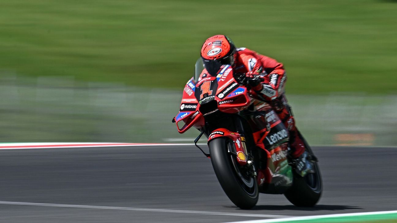 MotoGP: Pecco Bagnaia arrancó arriba el GP de Italia - ESPN