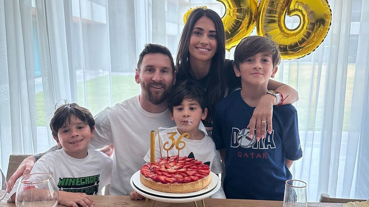 Los saludos a Lionel Messi en su cumpleaños 36 - ESPN