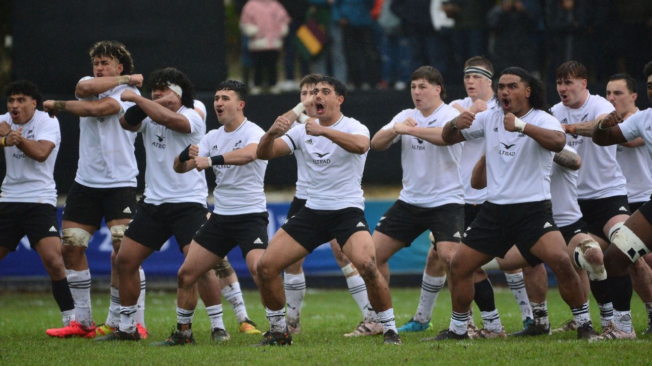 El estremecedor haka de los Baby Blacks en el Mundial M20 - ESPN