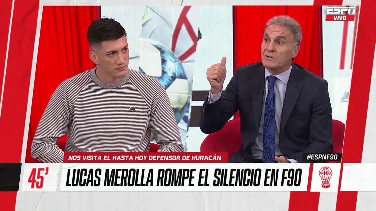 Lucas Merolla en ESPN Fútbol 90: "Siempre mis intenciones fueron ...