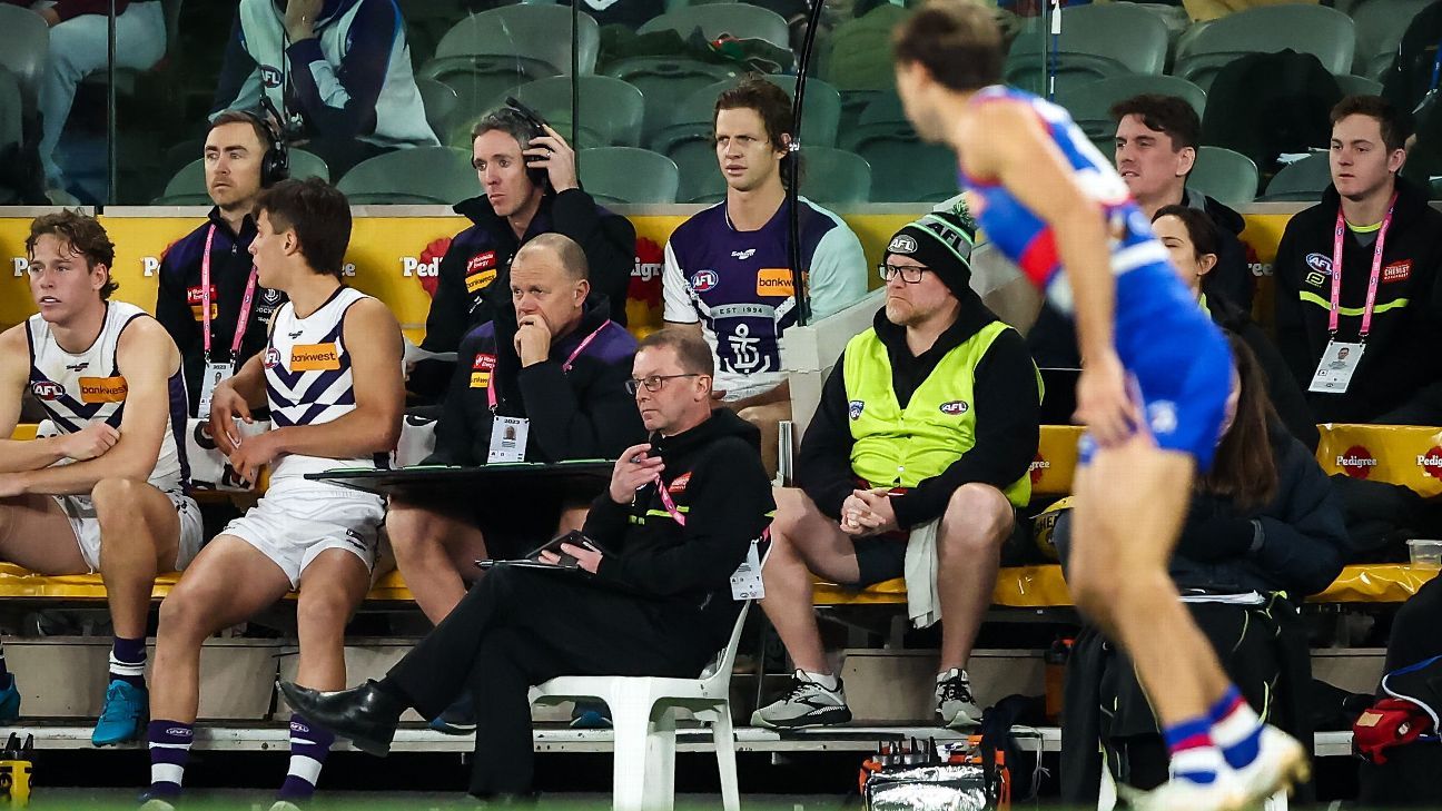 AFL Fremantle champ Nat Fyfe's foot issue flares up again - ESPN