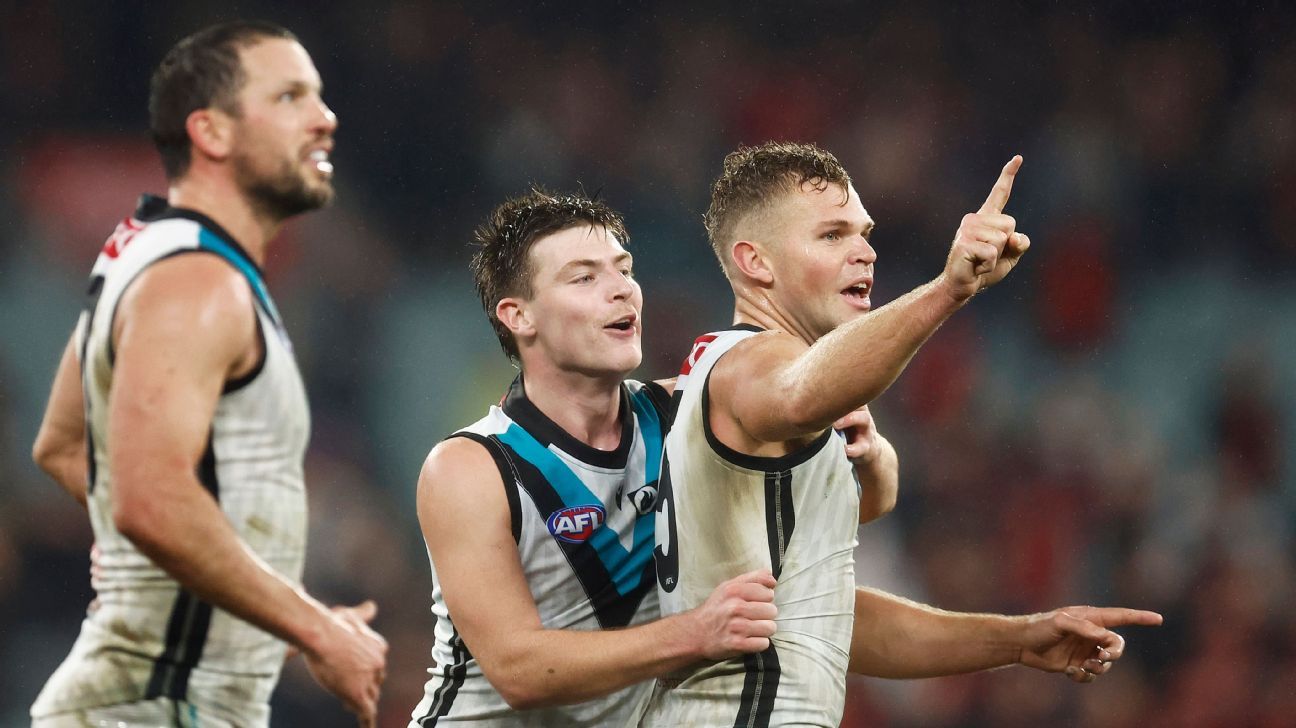 AFL Round 16Houston after-the-siren goal seals thrilling Port Adelaide ...