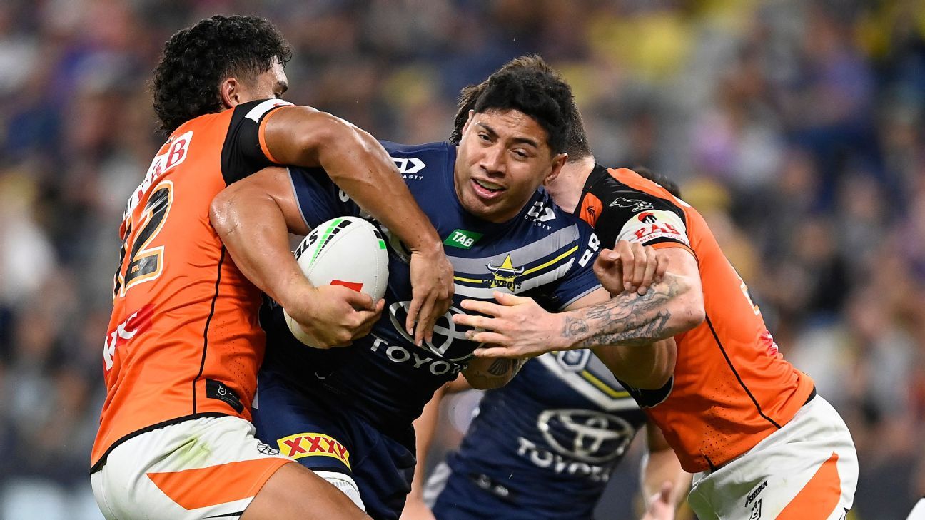 NRL Jason Taumalolo content with minutes, Queensland Cowboys' forward ...