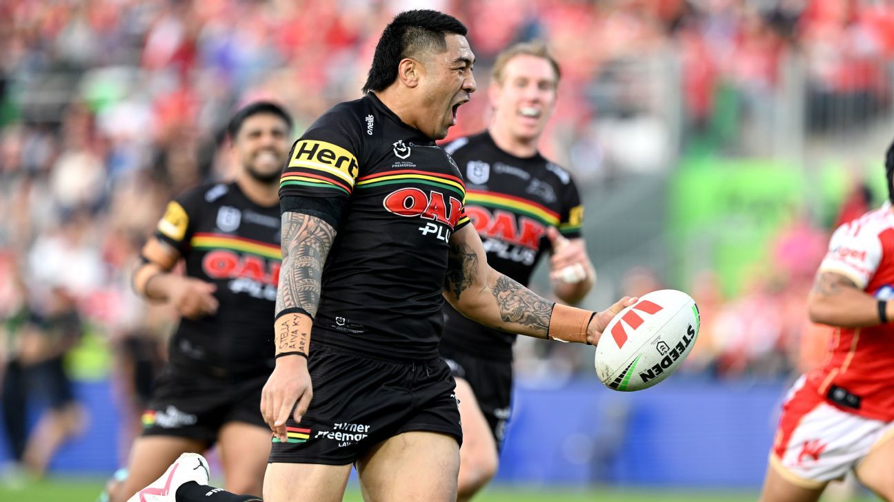 NRL Round 20 Panthers stay top of table with win tough over Dolphins - ESPN