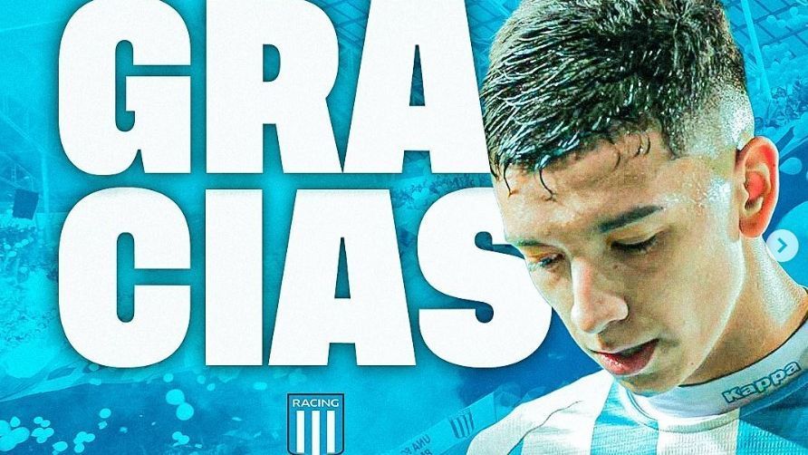 Tomás Avilés se despidió de Racing, a un paso de oficializar su vínculo ...