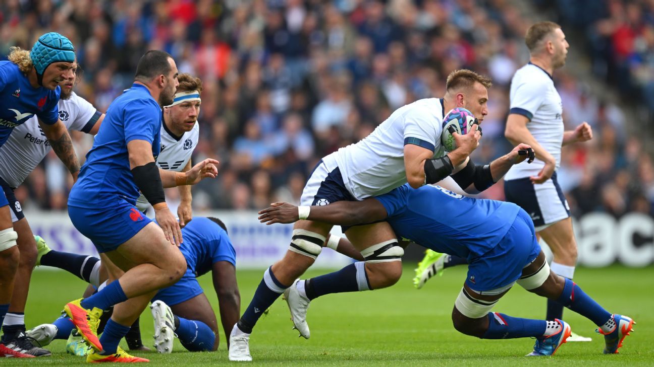 14-man Scotland stun France with second half comeback - ESPN