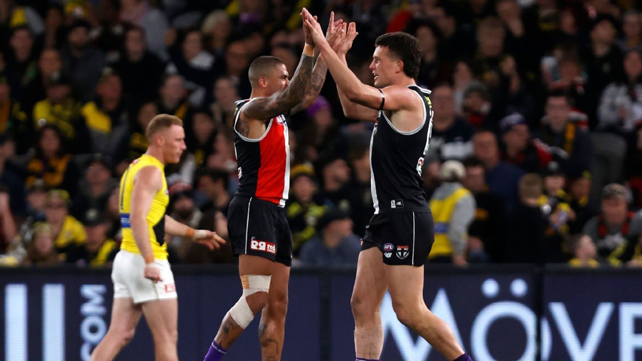 AFL Round 22 King fires as St Kilda march on towards AFL finals - ESPN