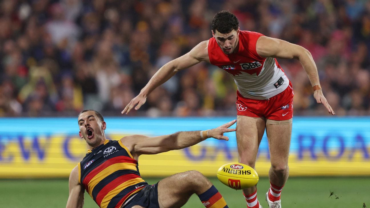 AFL Sydney Swans' Tom McCartin suspended for elimination final - ESPN