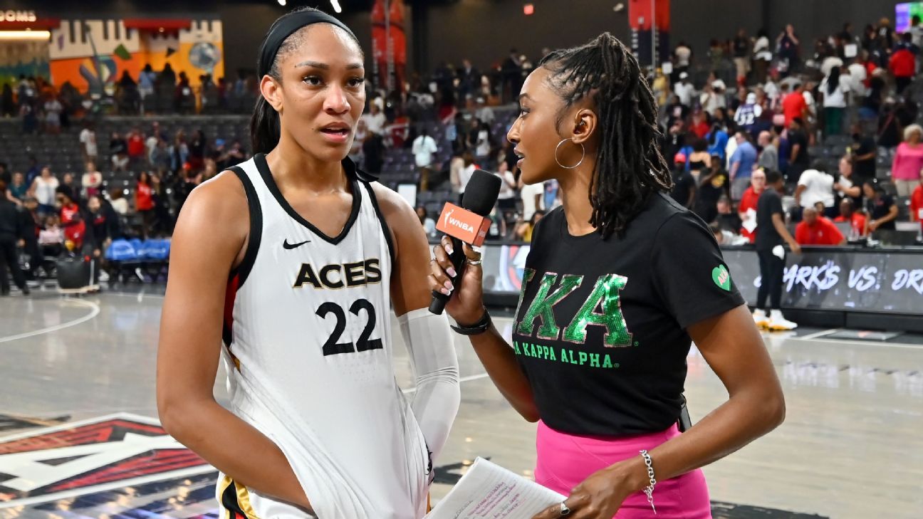 A'ja Wilson de Las Vegas Aces iguala récord de puntos en la WNBA con 53 - ESPN