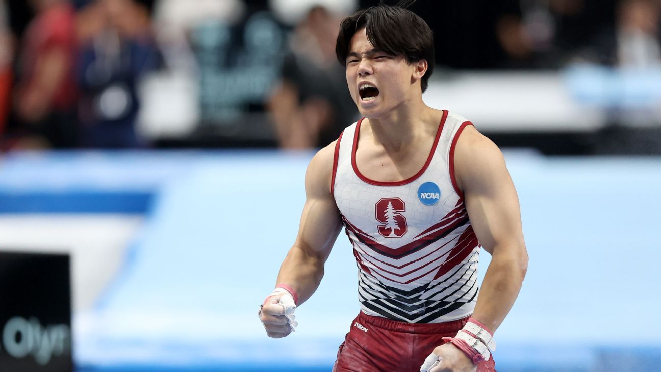 Stanfords Asher Hong Wins First Mens National Gymnastics Title Espn