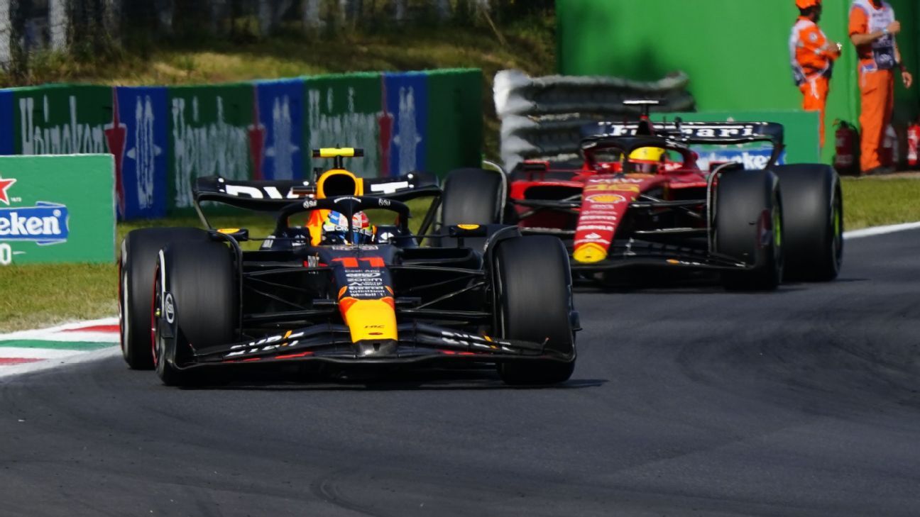 Ferrari sacó lo mejor de Checo Pérez y Verstappen y Monza fue una bellísima batalla - ESPN