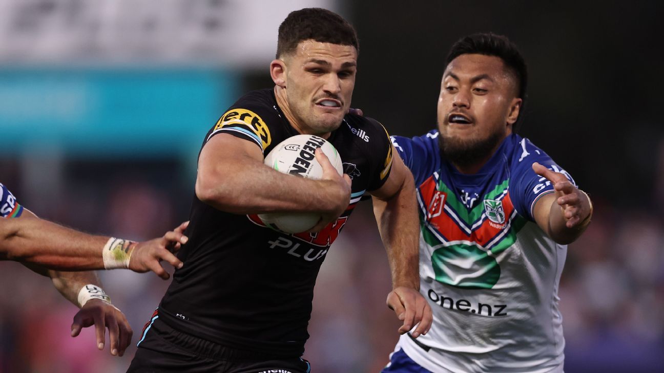 NRL Nathan Cleary hurts finger but Penrith backs halves to play - ESPN