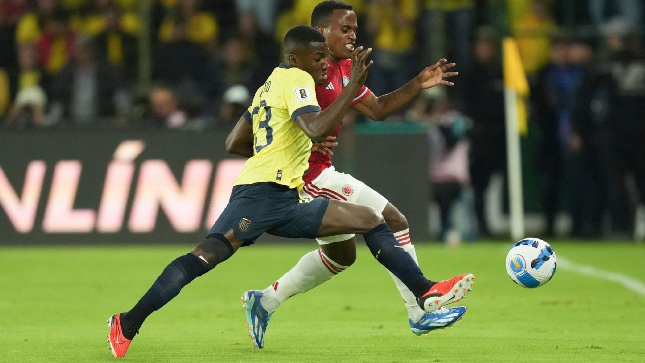 Ecuador recupera a Moisés Caicedo para enfrentar a Colombia - ESPN