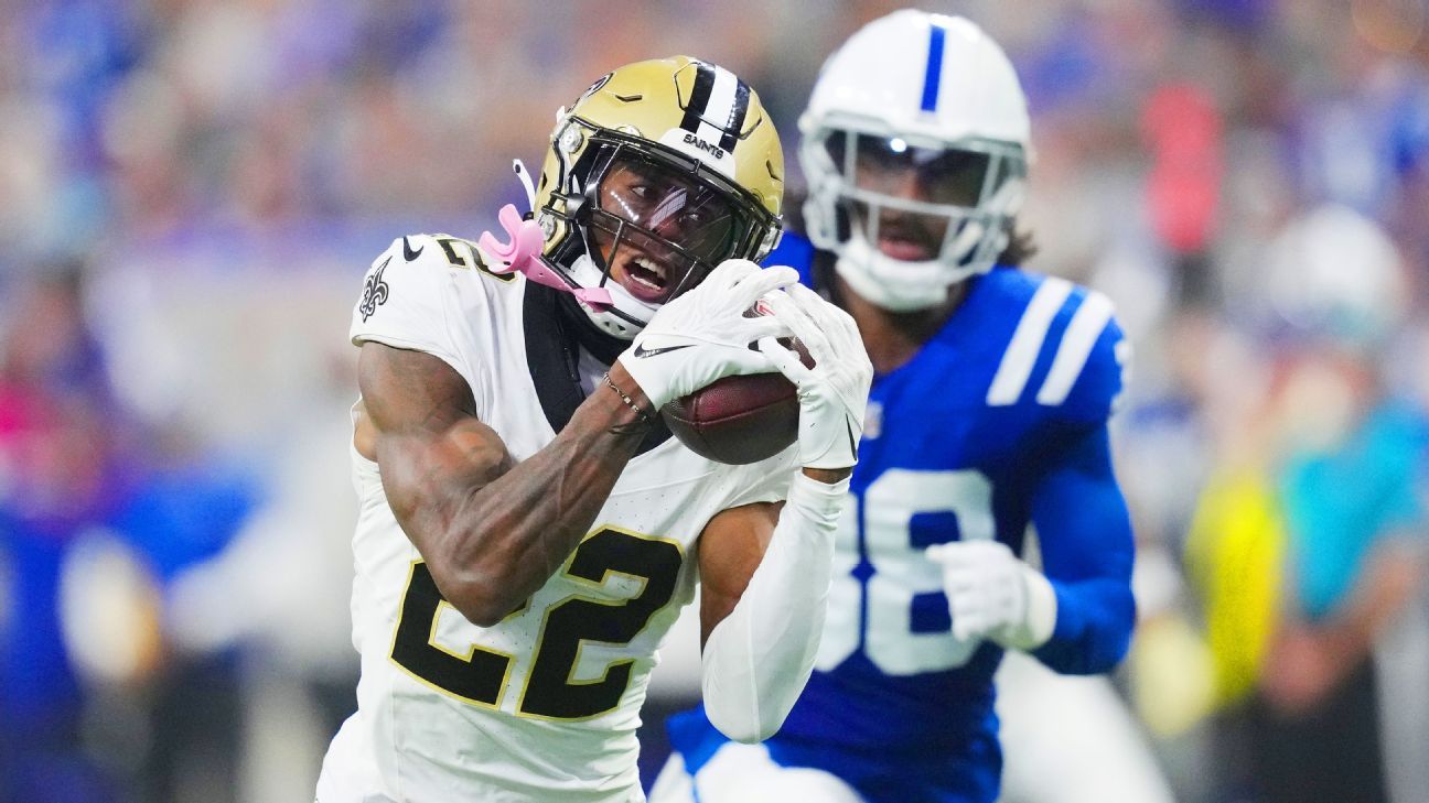 Rashid Shaheed's 58-yard TD longest of season for Saints - ESPN