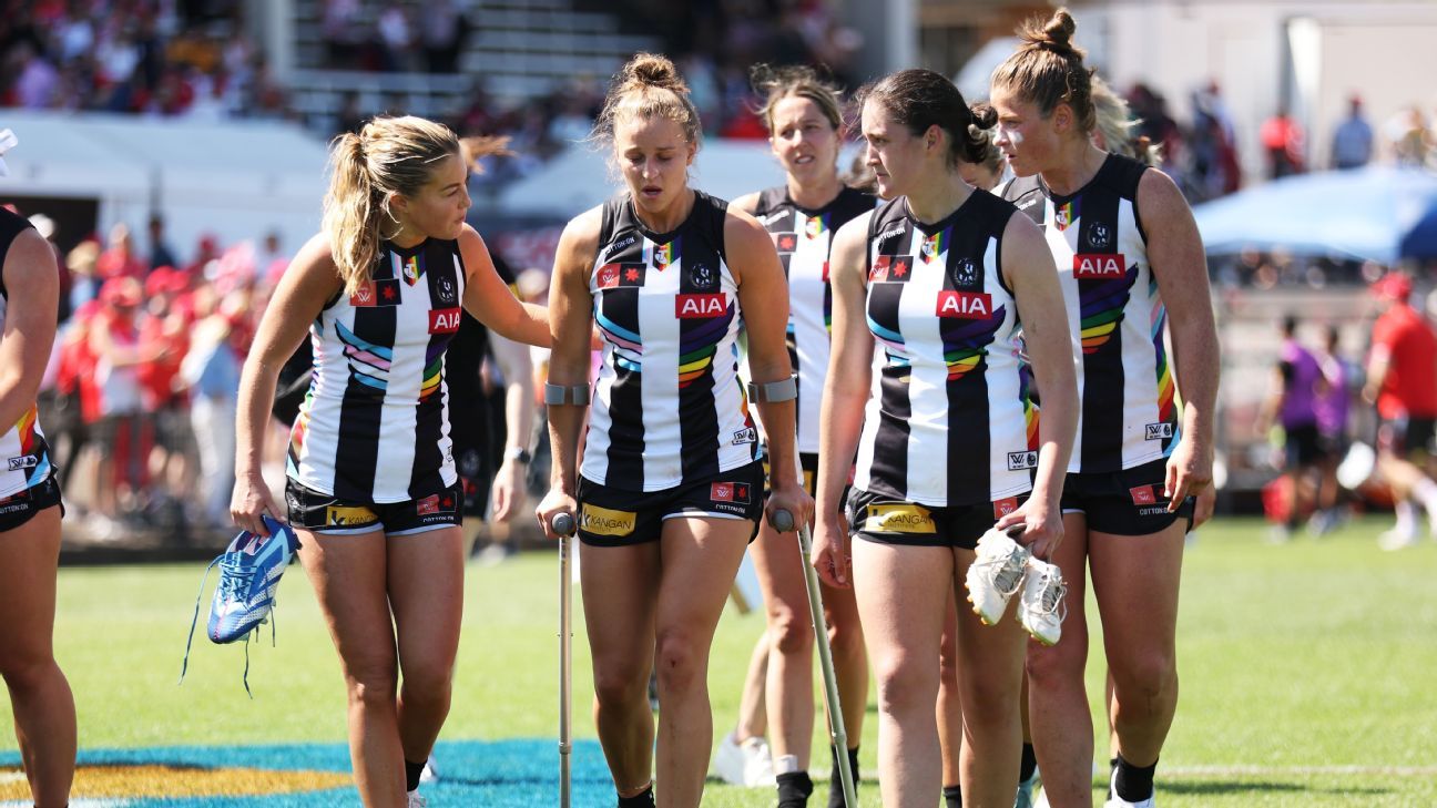Magpies AFLW star Ruby Schleicher out for season with injury - ESPN