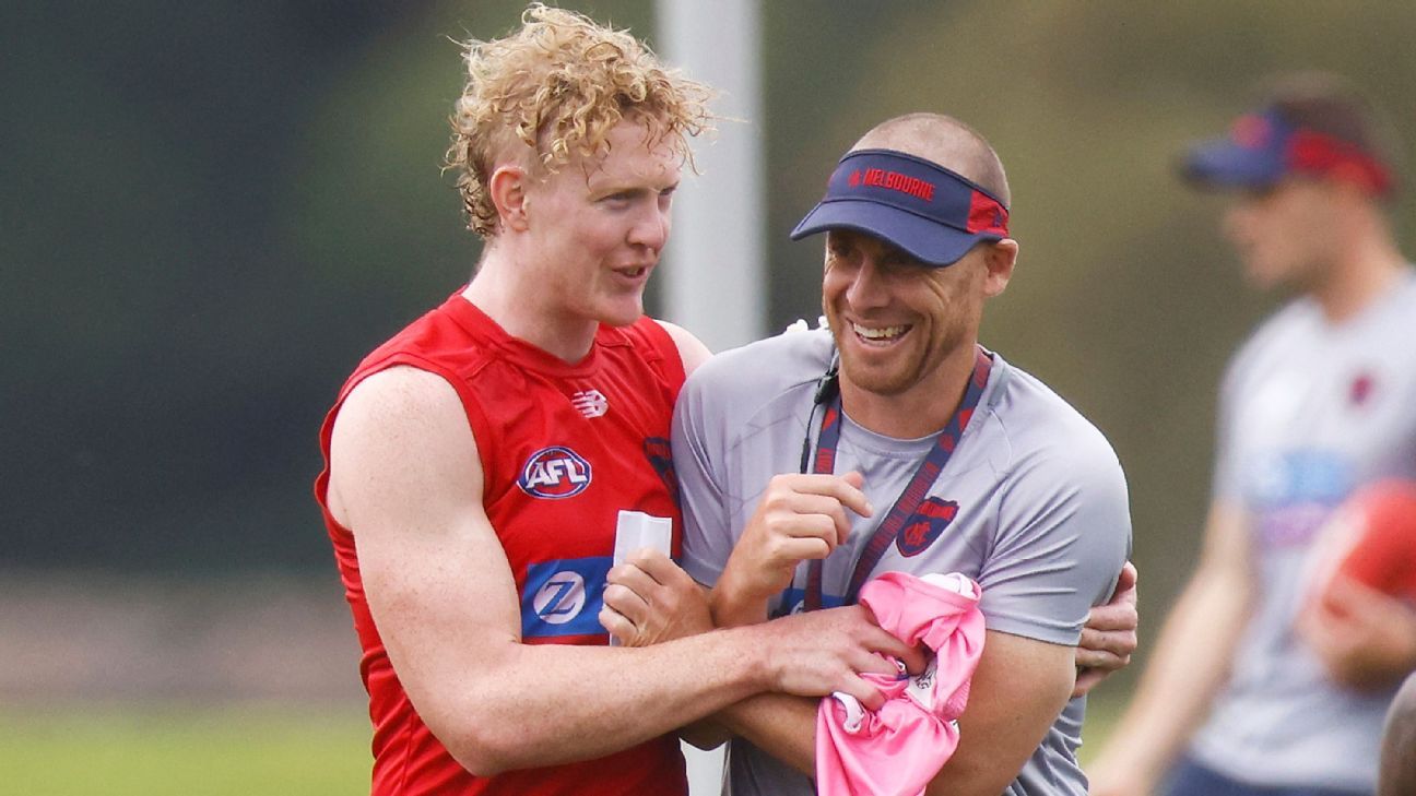 AFL Demons coach Simon Goodwin denies drug use; Melbourne CEO Gary Pert ...
