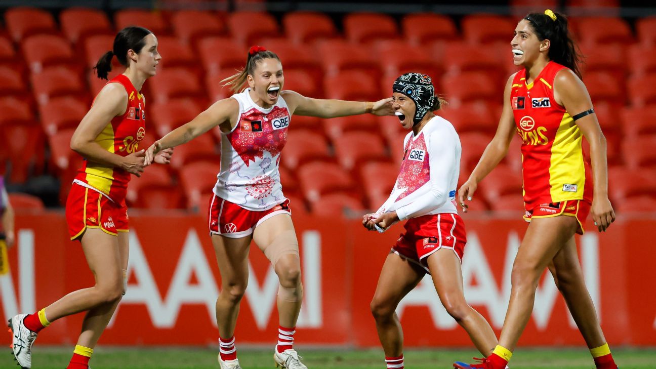 Aflw Elimination Final Swans Shine And Down Suns In Aflw Finals Debut