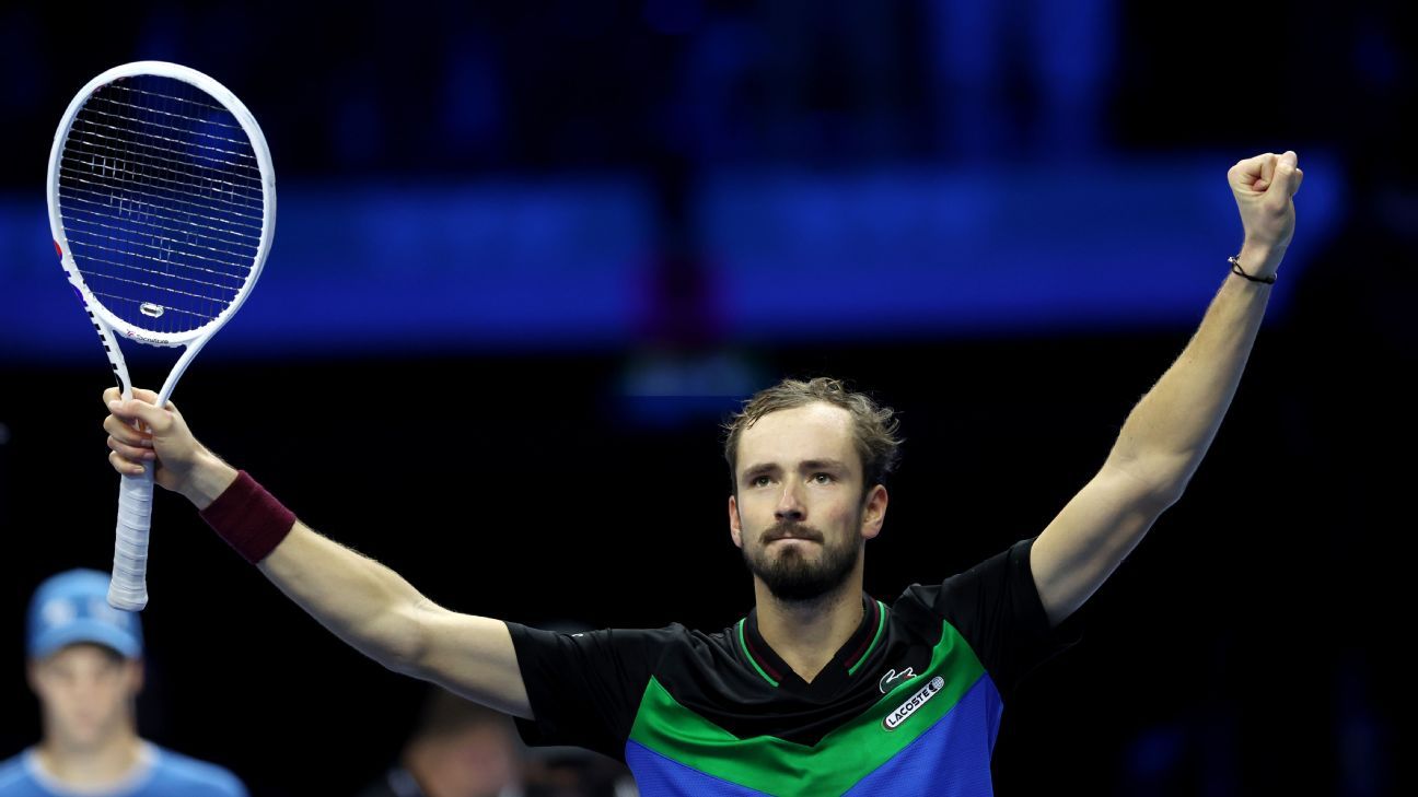 Daniil Medvedev se instaló entre los cuatro mejores de las ATP Finals ...